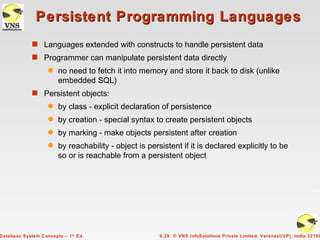 VNSISPL_DBMS_Concepts_ch9 | PPT