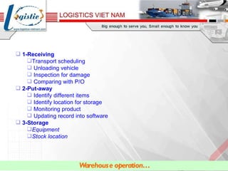 Vns logistics solution | PPT