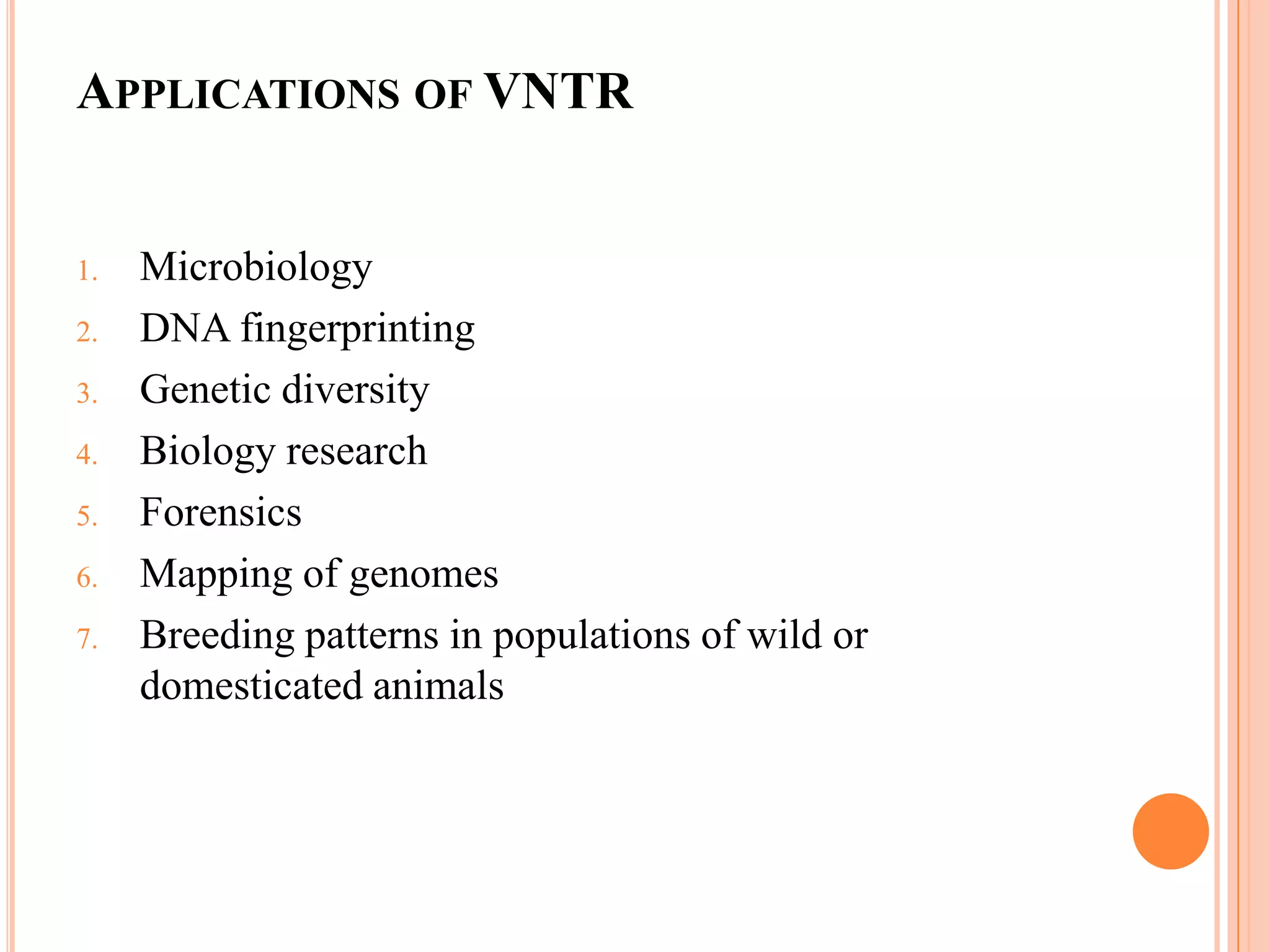 VNTR and RFLP | PPTX