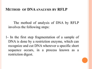 VNTR and RFLP | PPTX