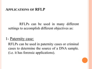 VNTR and RFLP | PPTX