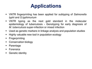 VNTR- Minisatellite | PPTX