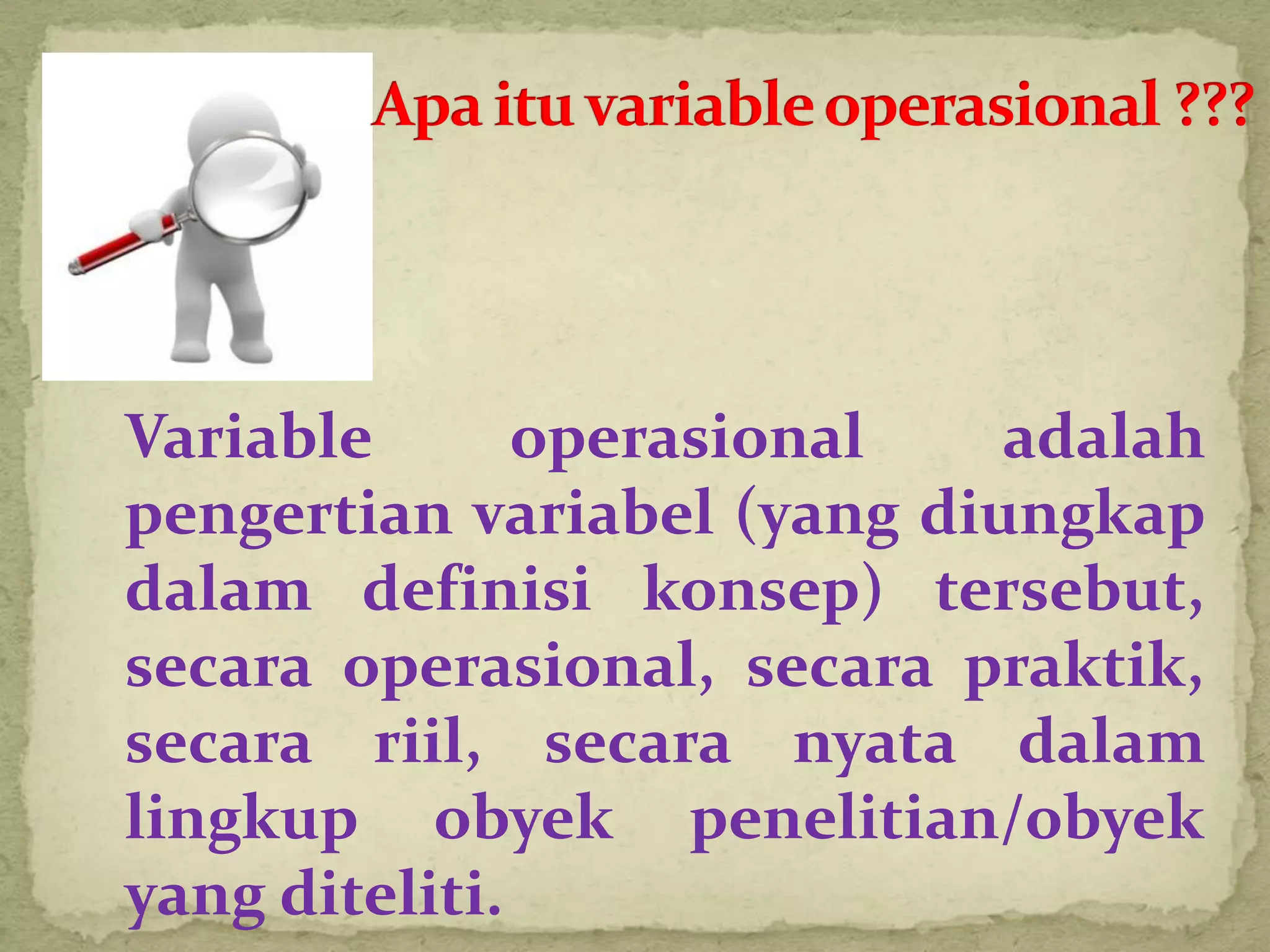 Variabel Operasional | PPTX