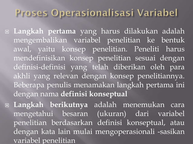 Variabel Operasional | PPTX