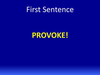 Writing the Voice Over | PPT