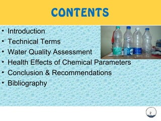 Water quality project ppt (Silicon Institute of Technology) | PPT