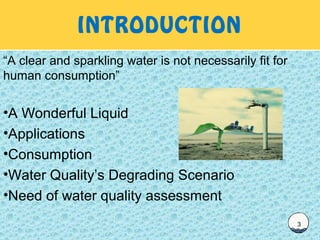 Water quality project ppt (Silicon Institute of Technology) | PPT