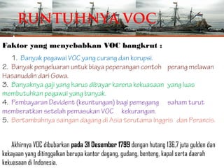 Sejarah VOC di Indonesia | PPT