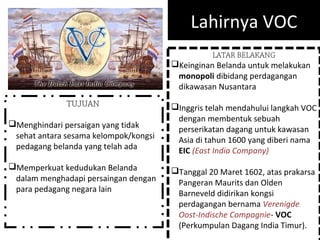 Sejarah VOC di Indonesia | PPT