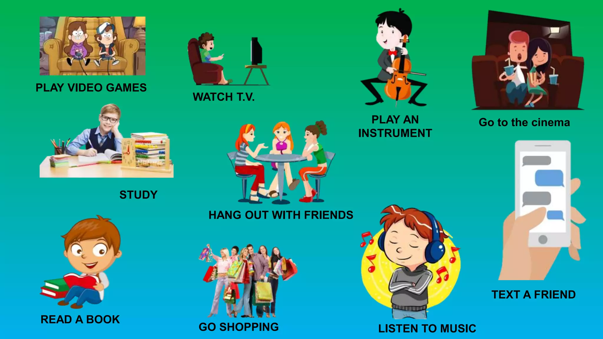 FREE TIME ACTIVITIES | PPTX