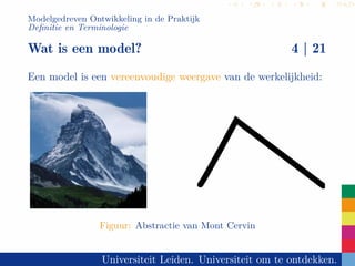 Modelgedreven Ontwikkeling in de Praktijk | PPT