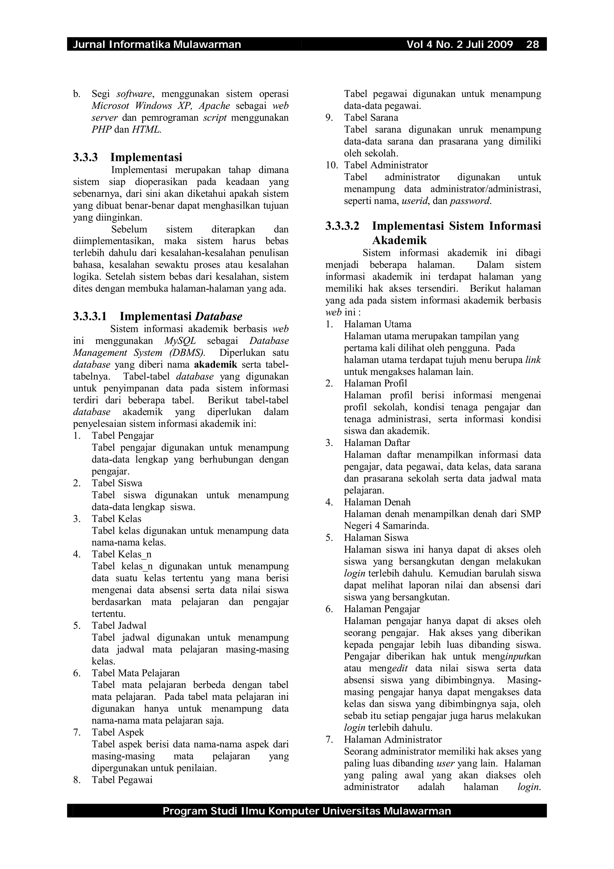 Sistem informasi-akademik-berbasis-web | PDF