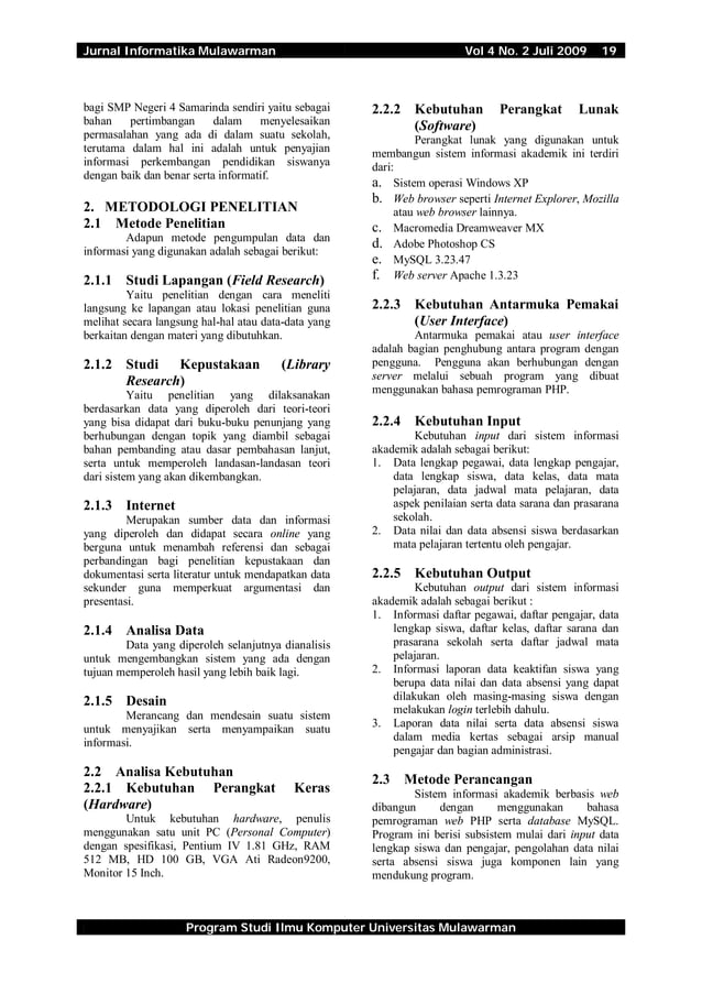 Sistem informasi-akademik-berbasis-web | PDF