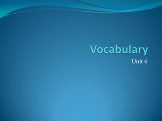 Voc 6 flashcards | PPTX