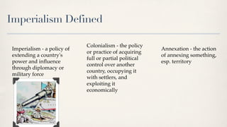 Unit 4 - The Age of Imperialism - Vocabulary | KEY