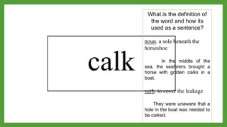 Vocabulary Set | PPTX