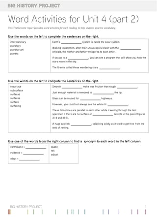 4.2 Vocabulary: Part 2 | PDF
