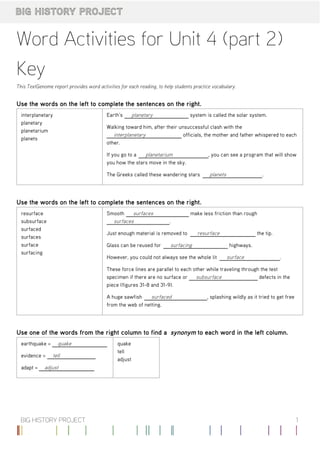 4.2 Vocabulary: Part 2 | PDF