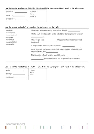 9.2 Vocabulary: Part 2 | PDF