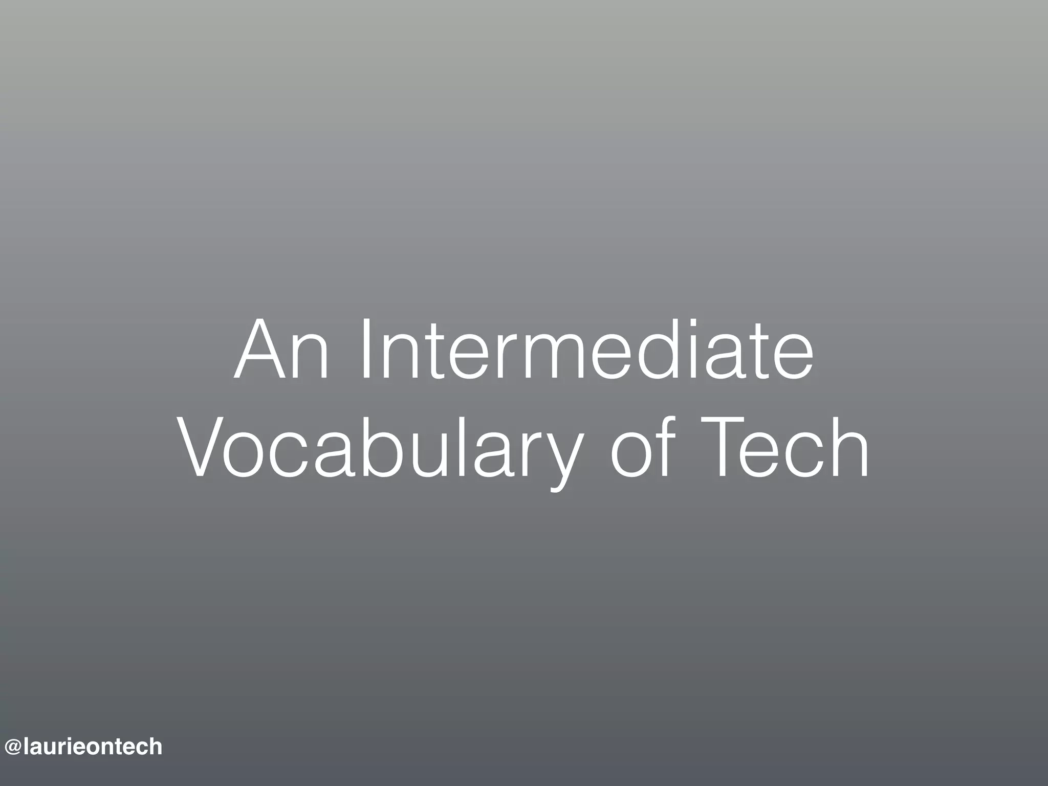 Intermediate Vocabulary on Tech | PPT