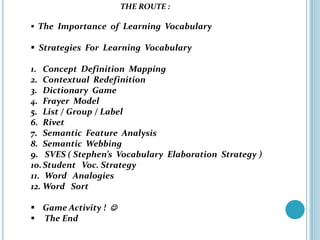 Vocabulary Strategies | PPTX