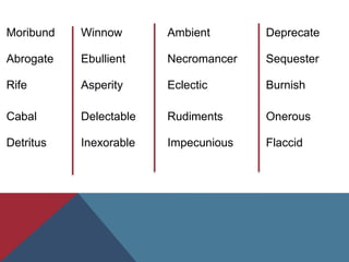 Vocab 11 review | PPT