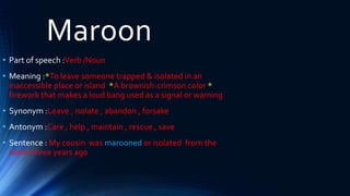 Vocabulary | PPT | Free Download