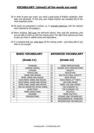 Vocabulary_advanced_2010.pdf. libro de ingles vocabulario avanzado | PDF
