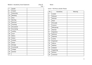 Vocab and meaning year 4 | PPT