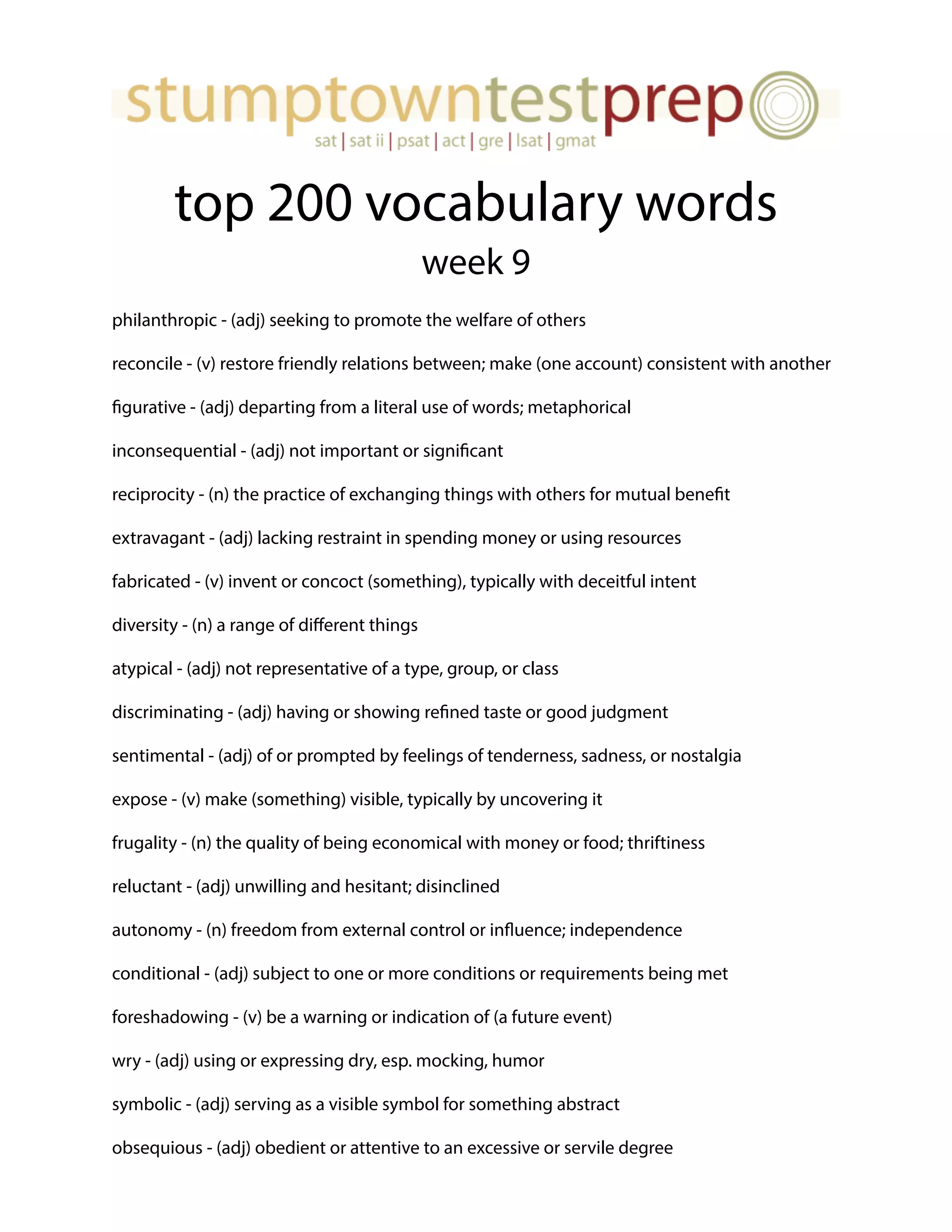 200 vocablury words | PDF