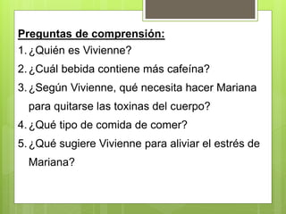 SPA 201 - Vocabulario: el bienestar | PPTX
