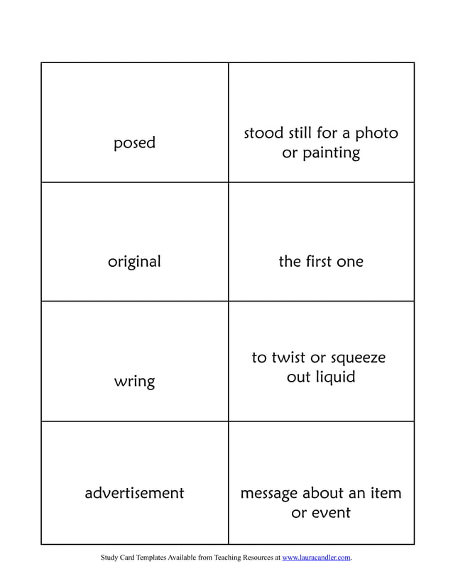 Vocab cards davy crockett saves the world | PDF