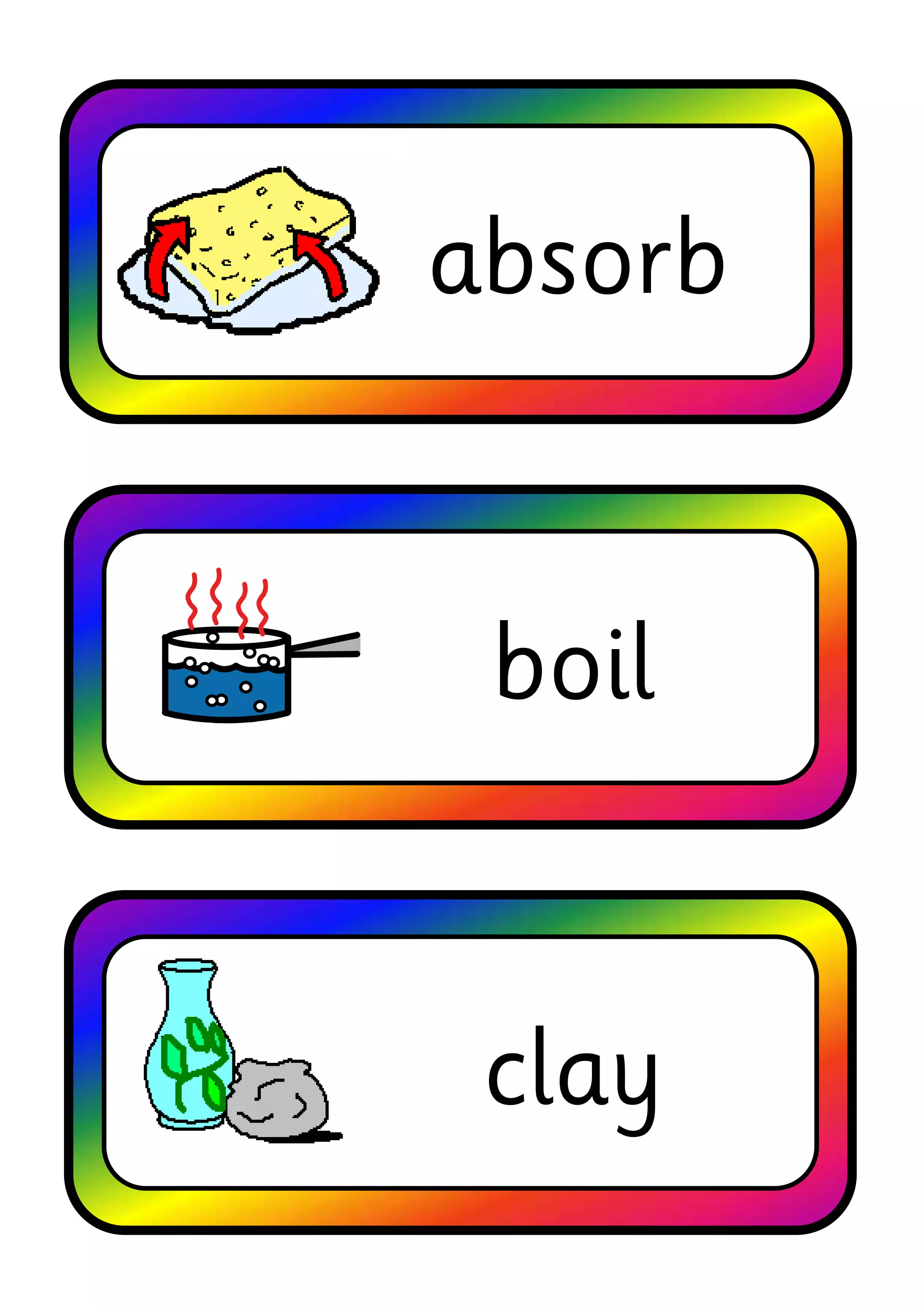 Vocab cards for_materials_topic | PDF | Free Download