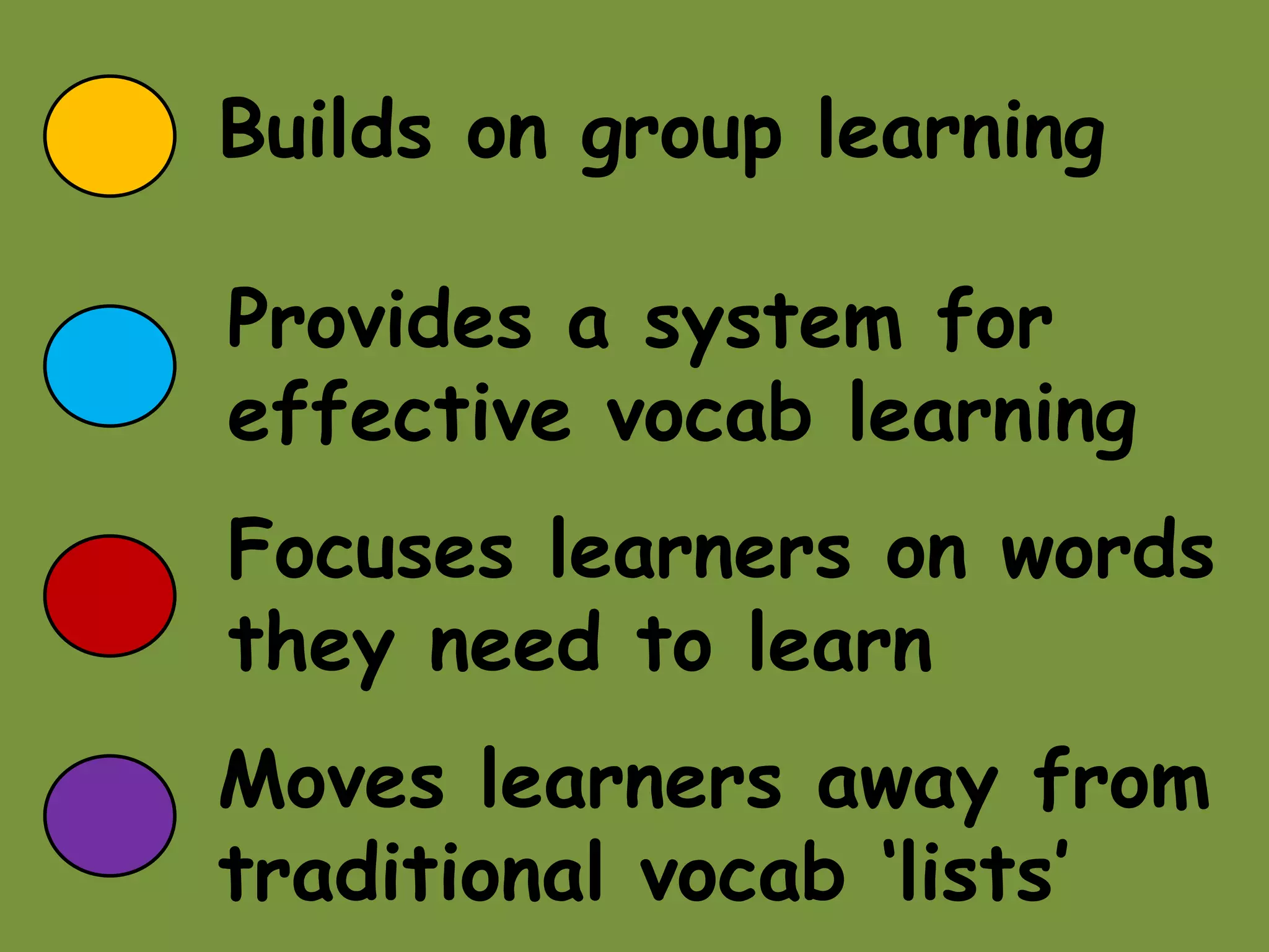 Vocabulary Circles | PPT