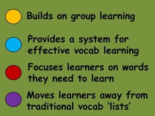 Vocabulary Circles | PPTX