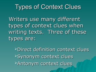 Vocab Context Clues.pptttttttttttttttttt | PPT