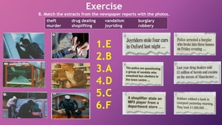 Crimes vocabulary | PPTX