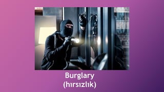 Crimes vocabulary | PPTX