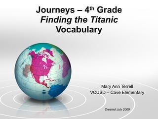 Vocab Finding The Titanic | PPT
