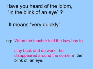 Vocabulary words (Blink-off) | PPT