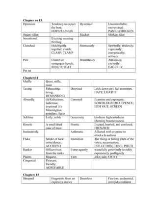Vocab: Goodbye, Mr Chips | DOC