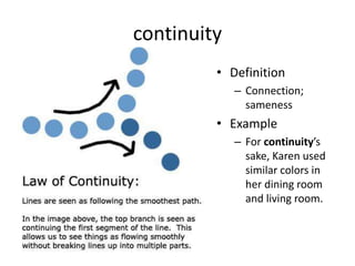 Vocab gestures to continuity | PPT