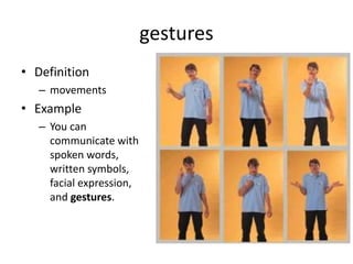 Vocab gestures to continuity | PPT