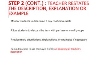 Vocab instruction | PPT