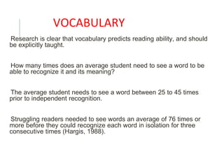 Vocab instruction | PPT
