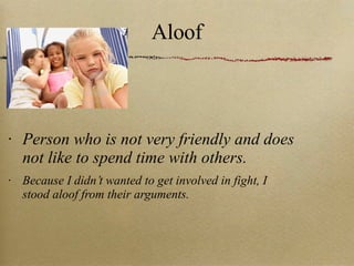 Vocab Outsiders Jane C | PPT