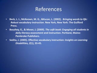 Expanding Vocabulary Presentation | PPTX