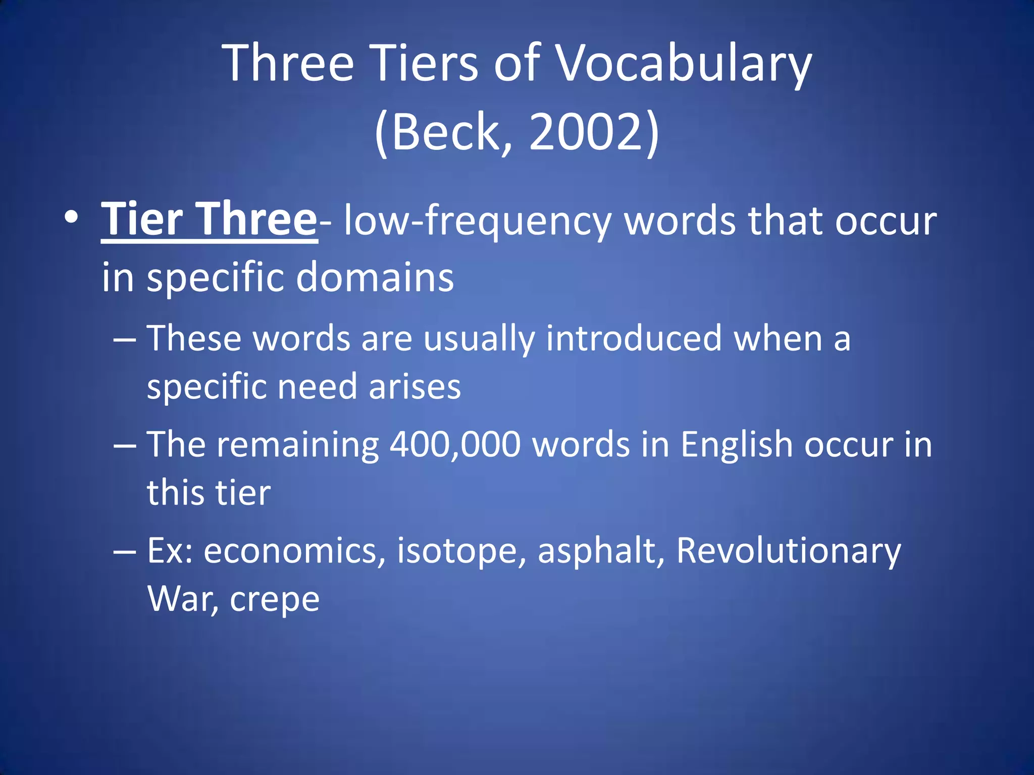 Expanding Vocabulary Presentation | PPTX