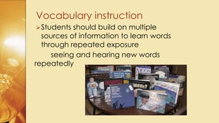 Vocabulary Instruction | PDF