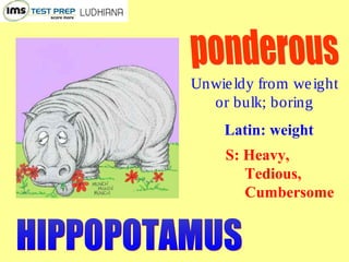 Ponderous Definition